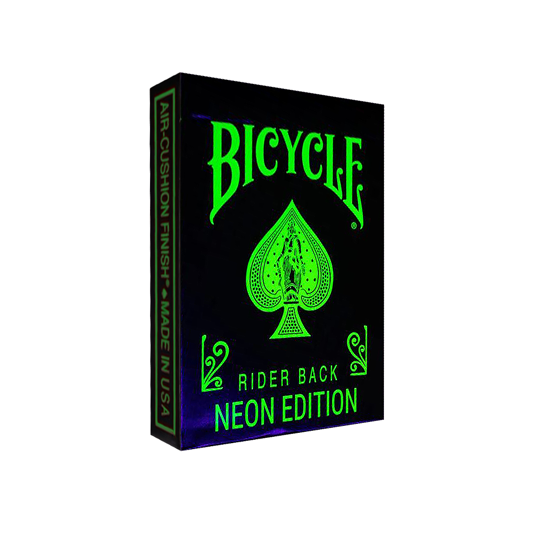 Bicycle Neon Rider Back Green-Glo Deck Playing Cards – Collectible ...