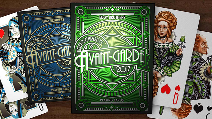 Avant-Garde United Cardists 2017 Playing Cards by Edgy Brothers (Green ...