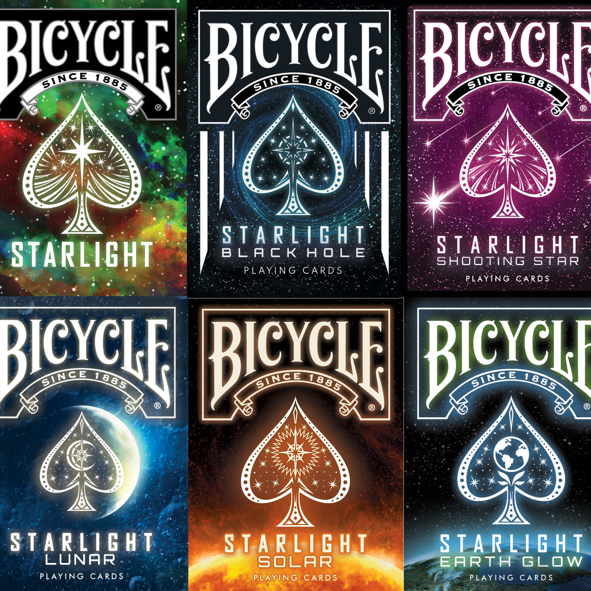 Bicycle Starlight Series (Special Limited Print Run) Playing Cards, 6 ...